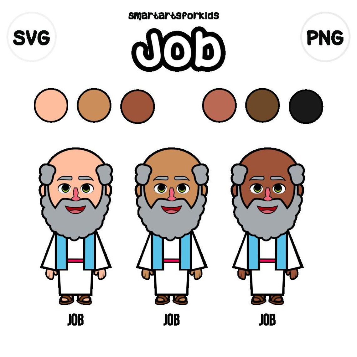 Job Clip Art - Bible Based - Bible Characters - SVG Cricut - Png ...