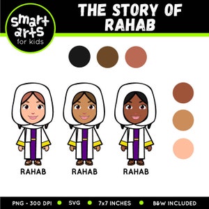 The Story of Rahab Clip Art- Bible Based - Bible Characters - VBS ...