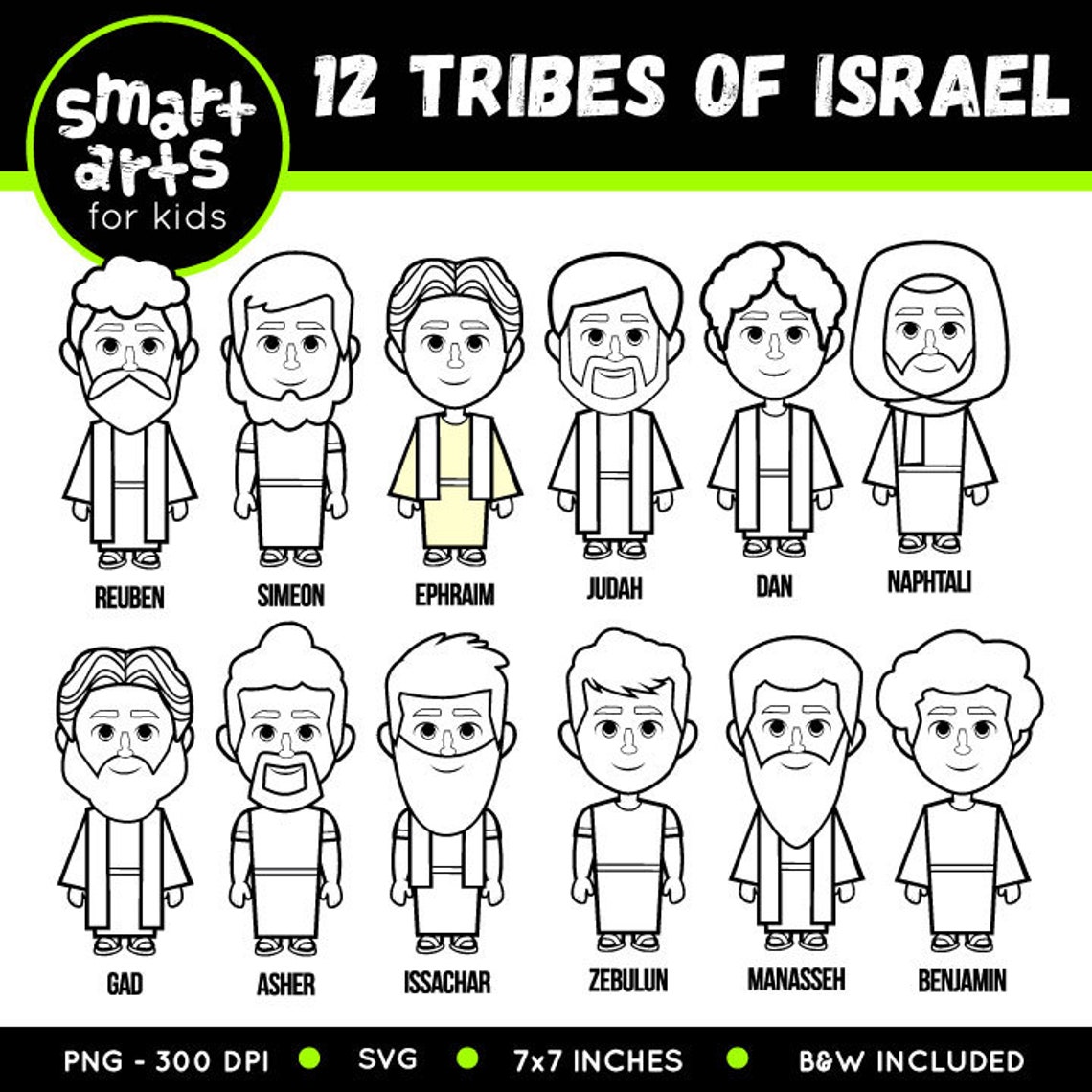 12 Tribes Of Israel Coloring Page Coloring Pages