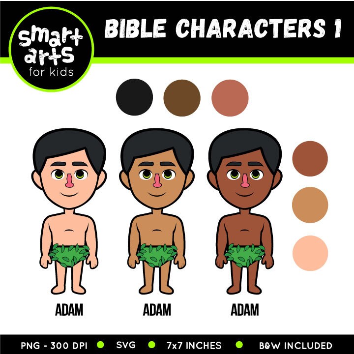 Bible Characters Clip Art 1 - Bible Based - Bible Characters - SVG ...