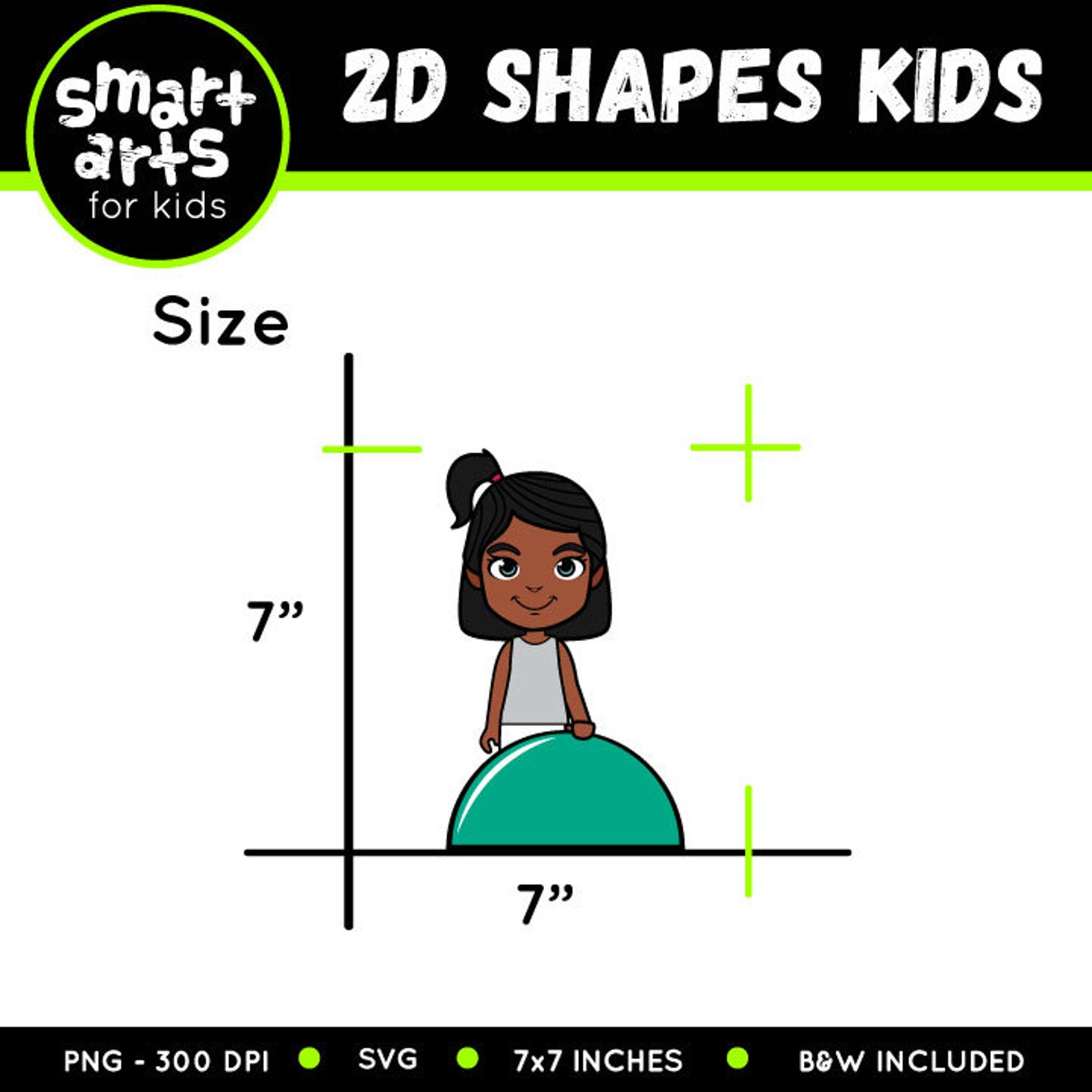 Math 2D Shapes Kids Clip Art Cartoon Instant Download - Etsy