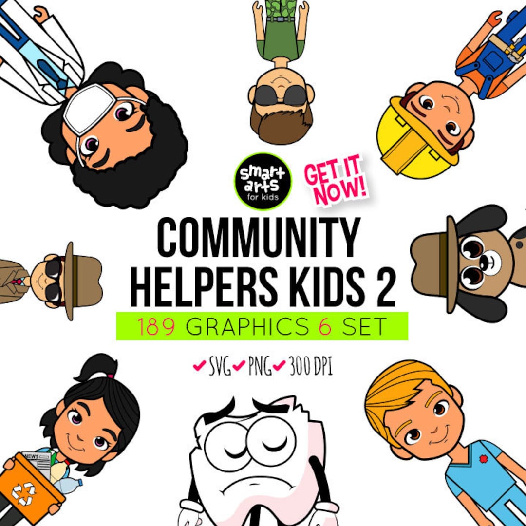 Community Helpers Bundle 2 Clipart - Art for Kids - Helpers Clip Art ...