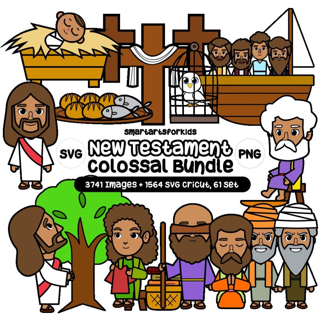 New Testament Bible Stories Clip Art Bundle - Story for Kids - Bible ...
