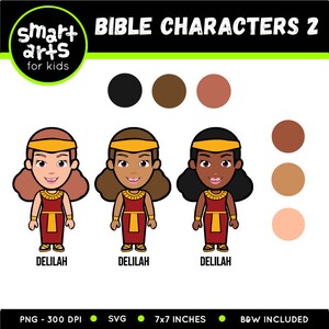 Bible Characters Clip Art 2 - Bible Based - Bible Characters - SVG ...