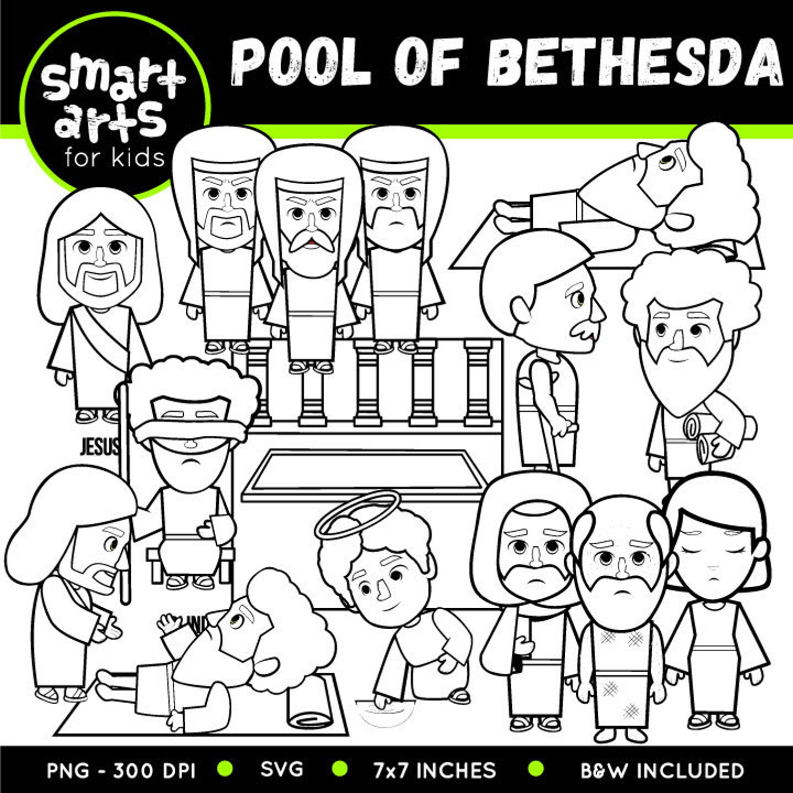 Pool of Bethesda - Bible Based - Bible Characters - SVG Cricut - Png ...