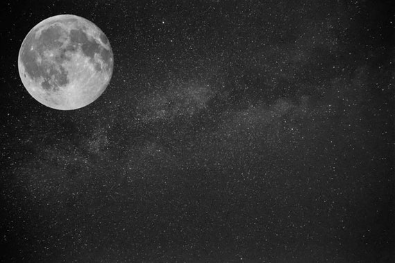 Starry Sky Moon Wallpaper