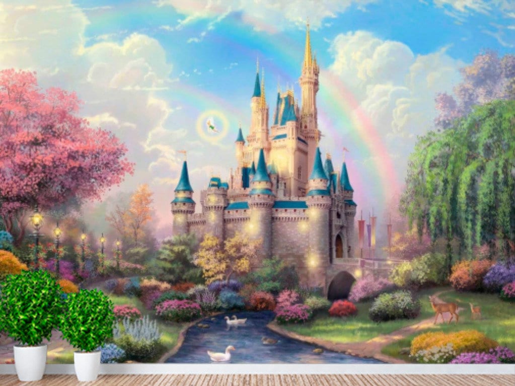 Disney Princess Castle Background Wallpaper