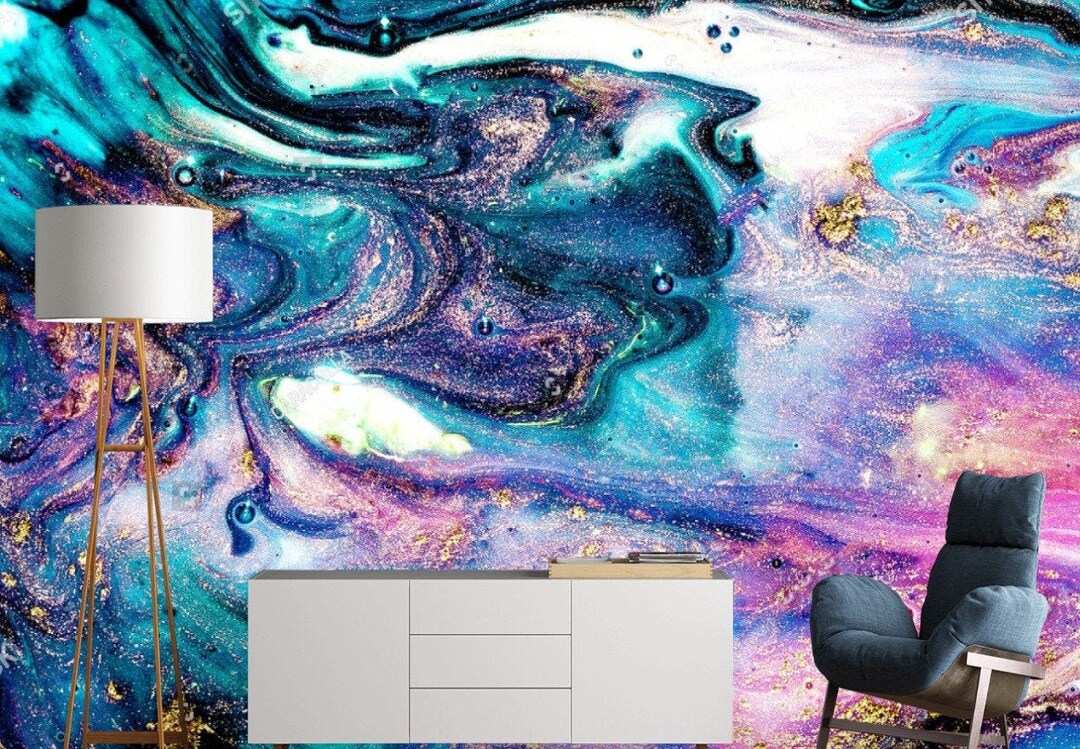 8ft W х 9ft H Luxury Art Eastern Style Wallpaper Modern Wall Decor Wall ...