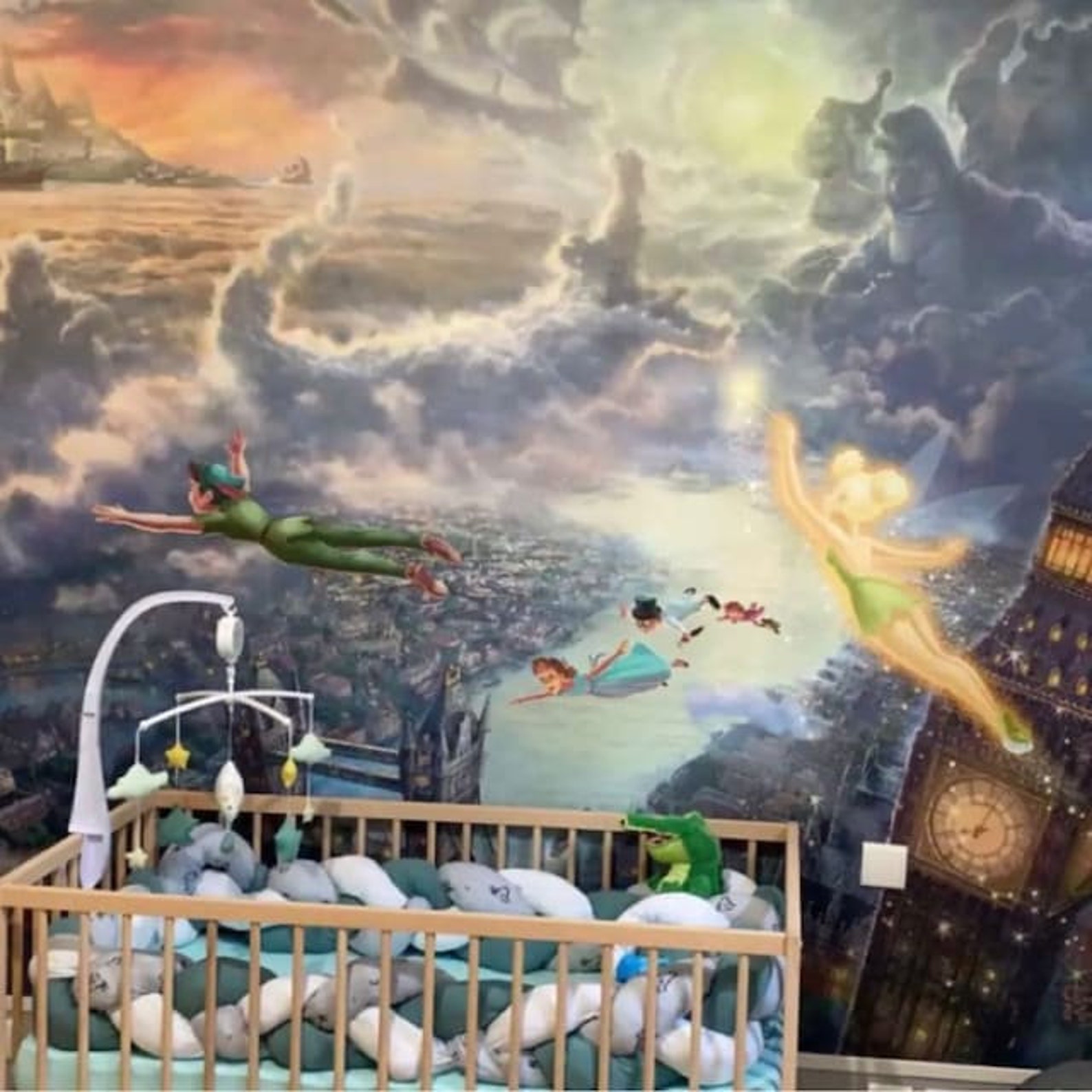 Magic World Kids Wallpaper Nursery Wall Decor Fairies Vinyl | Etsy