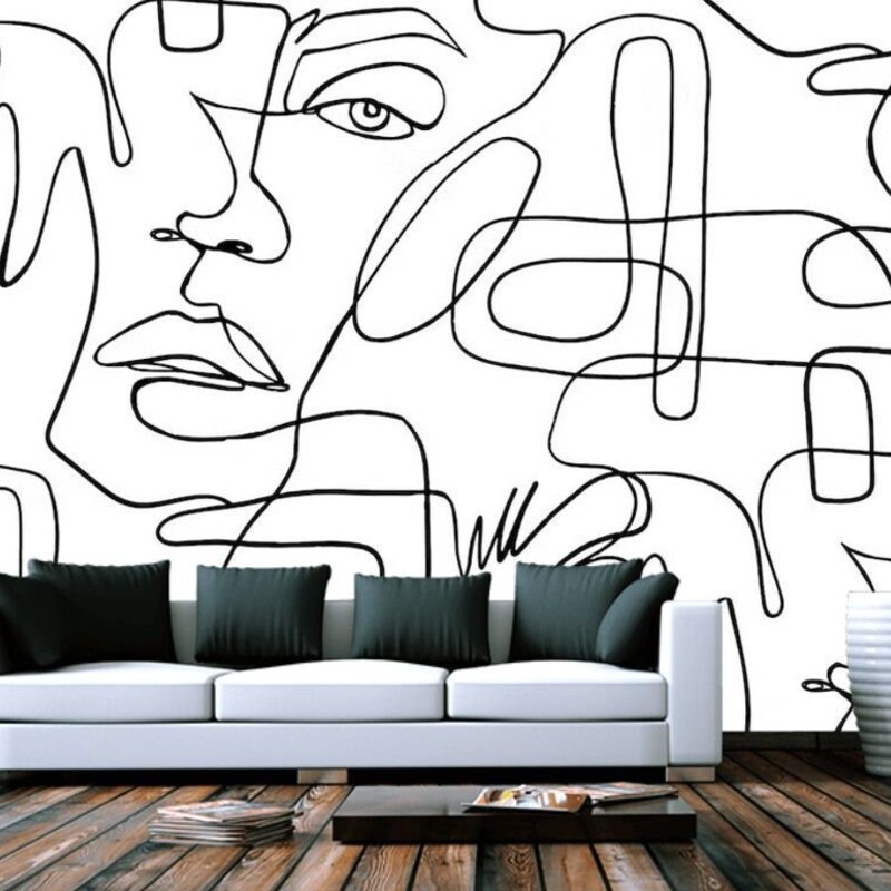 Abstract Line Wallpaper - Etsy