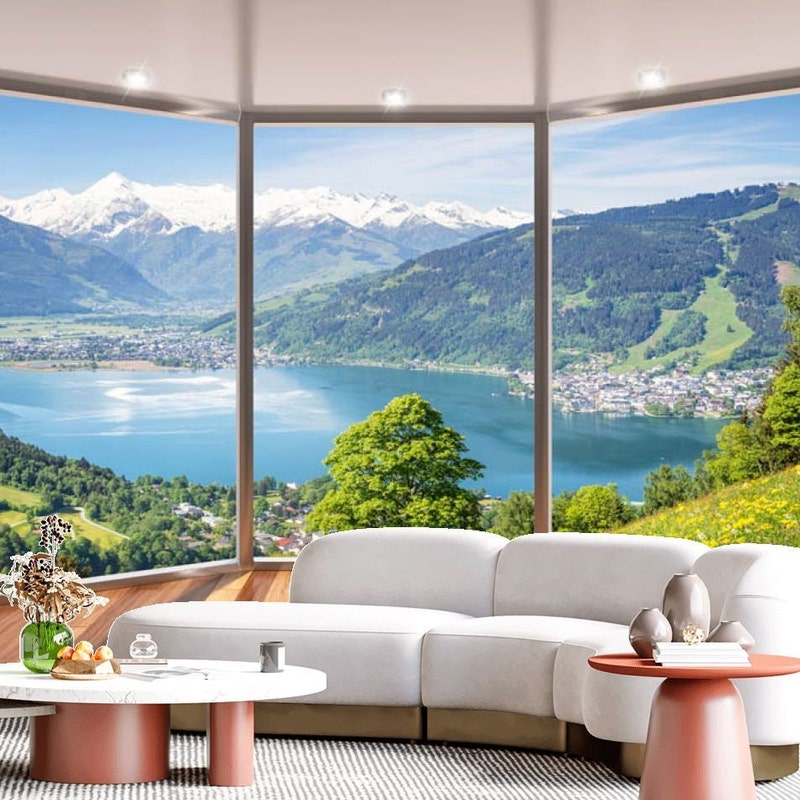 Mountain Scene Window Film - Etsy