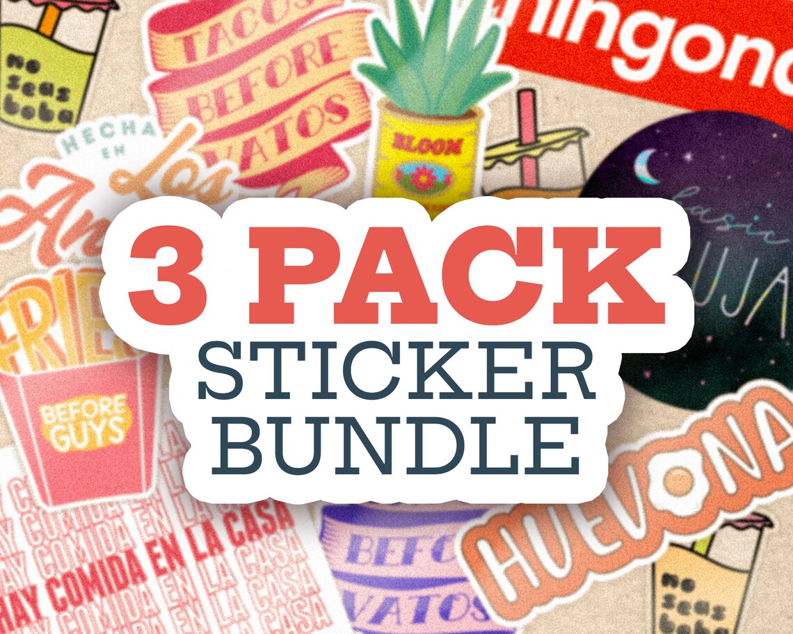 3 Pack Sticker Bundle | Etsy