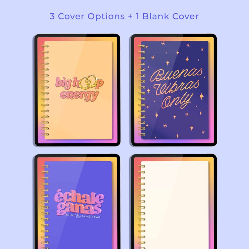 Spanglish Digital Planner Bundle: Bilingual Latina Planners (PDF) - Etsy