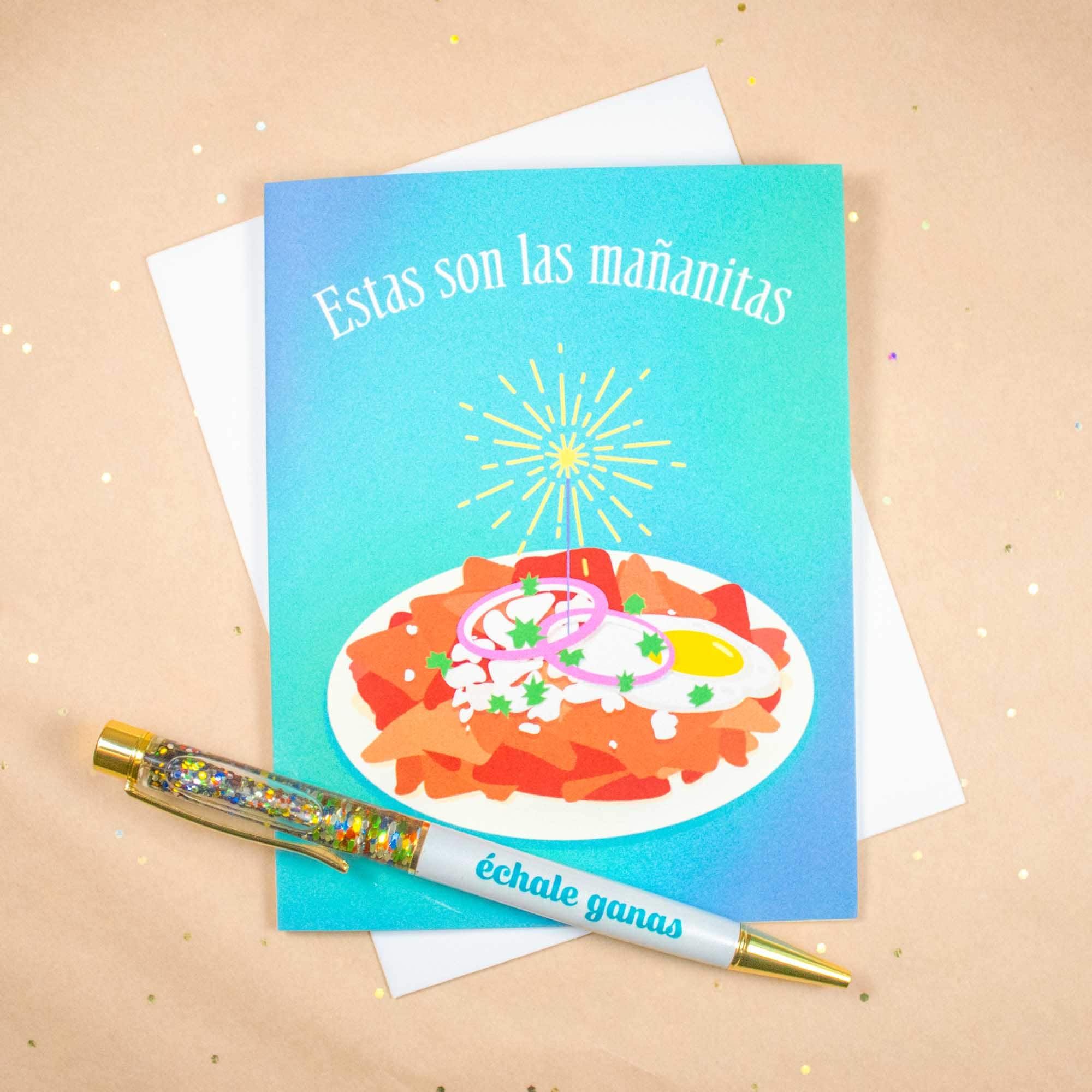 Las Mañanitas Birthday Card: Chilaquiles Breakfast, Spanish Greeting - Etsy