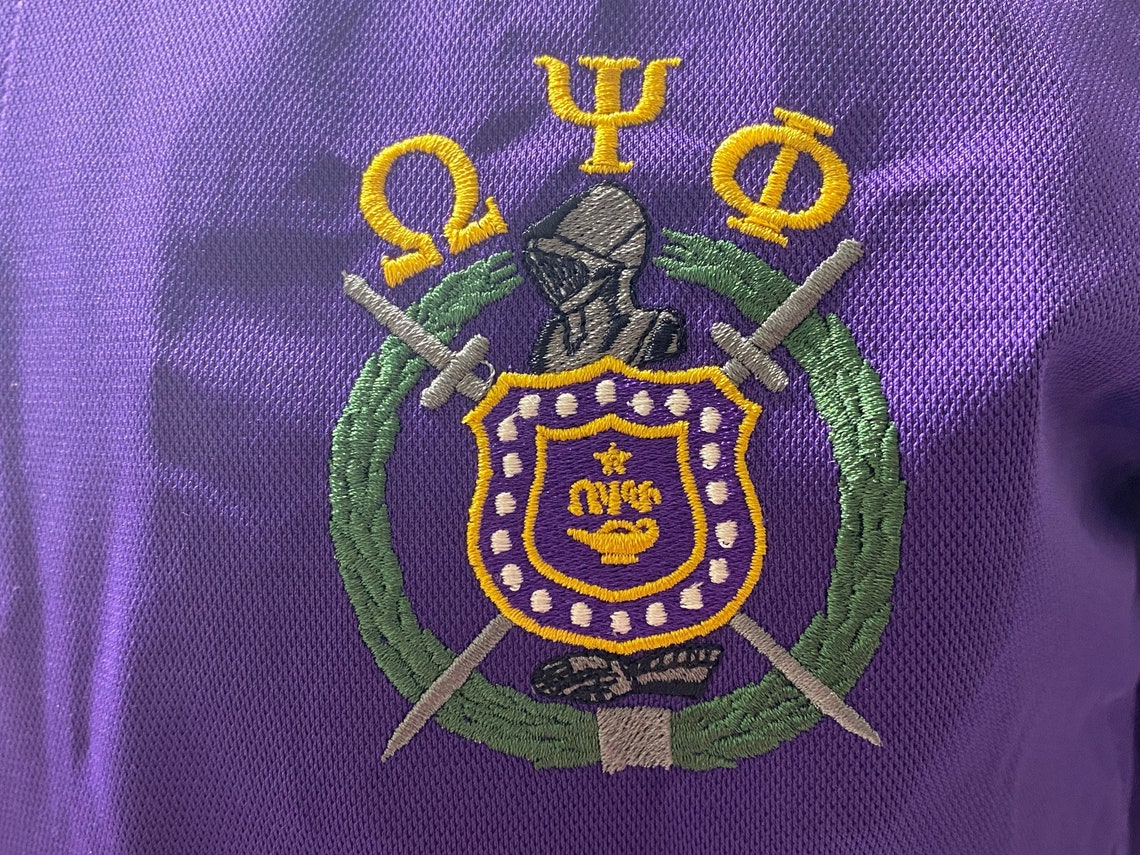 Omega Psi Phi GREEK Letters With Shield EXTREME Performance - Etsy