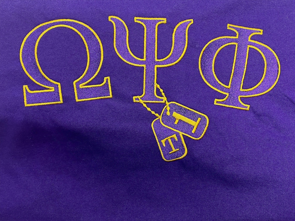 Omega Psi Phi Chapter/line Design T Shirt Long Sleeve T - Etsy