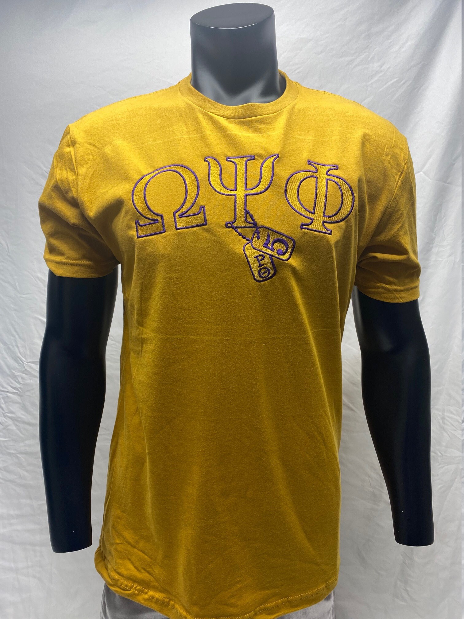 Omega Psi Phi Chapter/line Design T Shirt OLD GOLD - Etsy