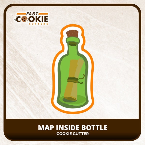 Treasure Map Bottle - Etsy