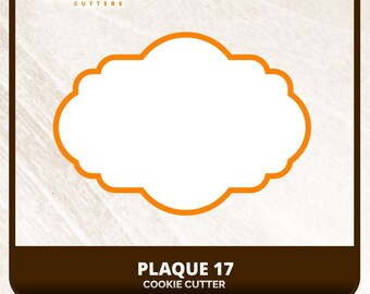 Personalized Plaque Shaped Cookie Cutter With Name Imprint - Etsy