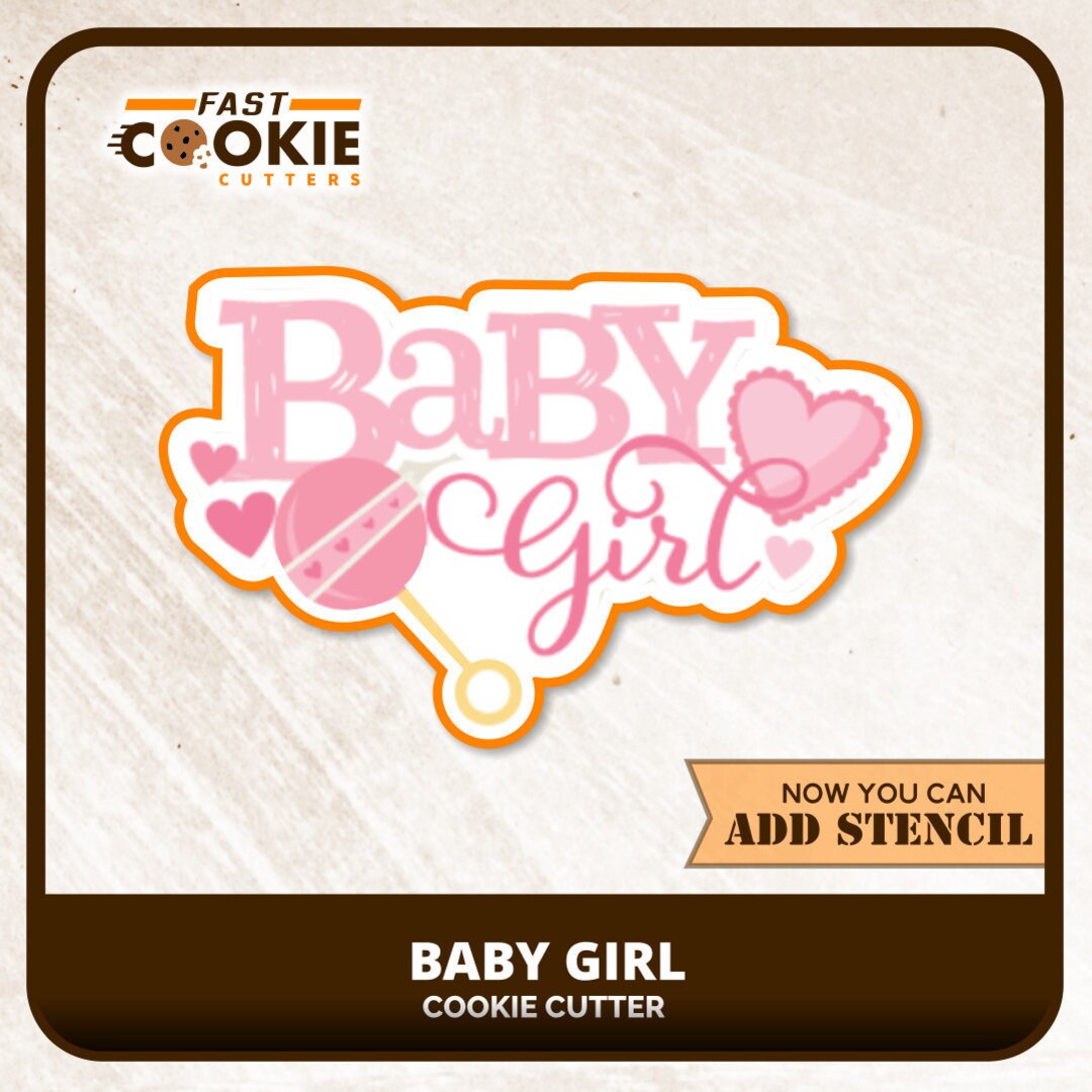 Baby Girl Cookie Cutter - Etsy