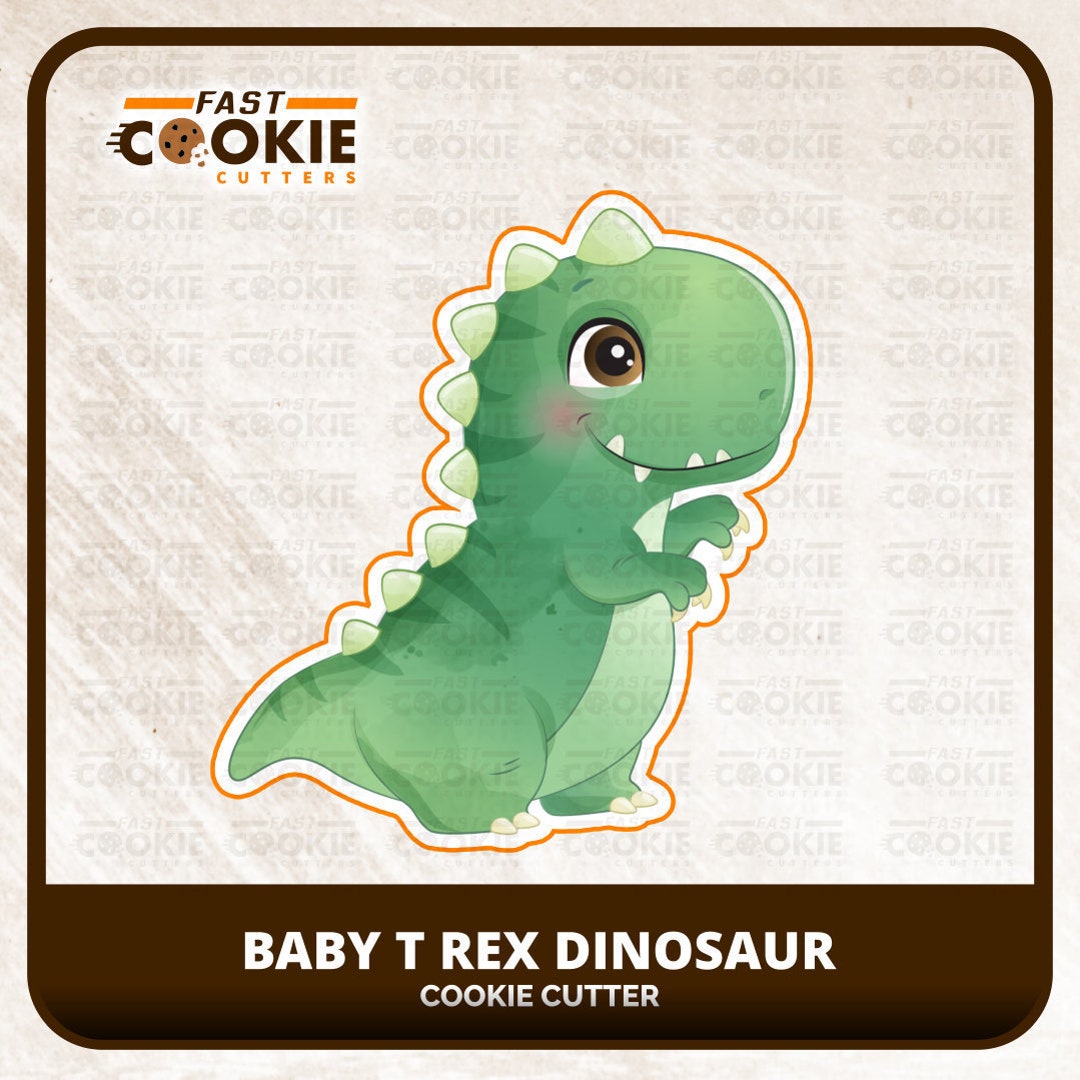 Baby T Rex Dinosaur Cookie Cutter - Etsy