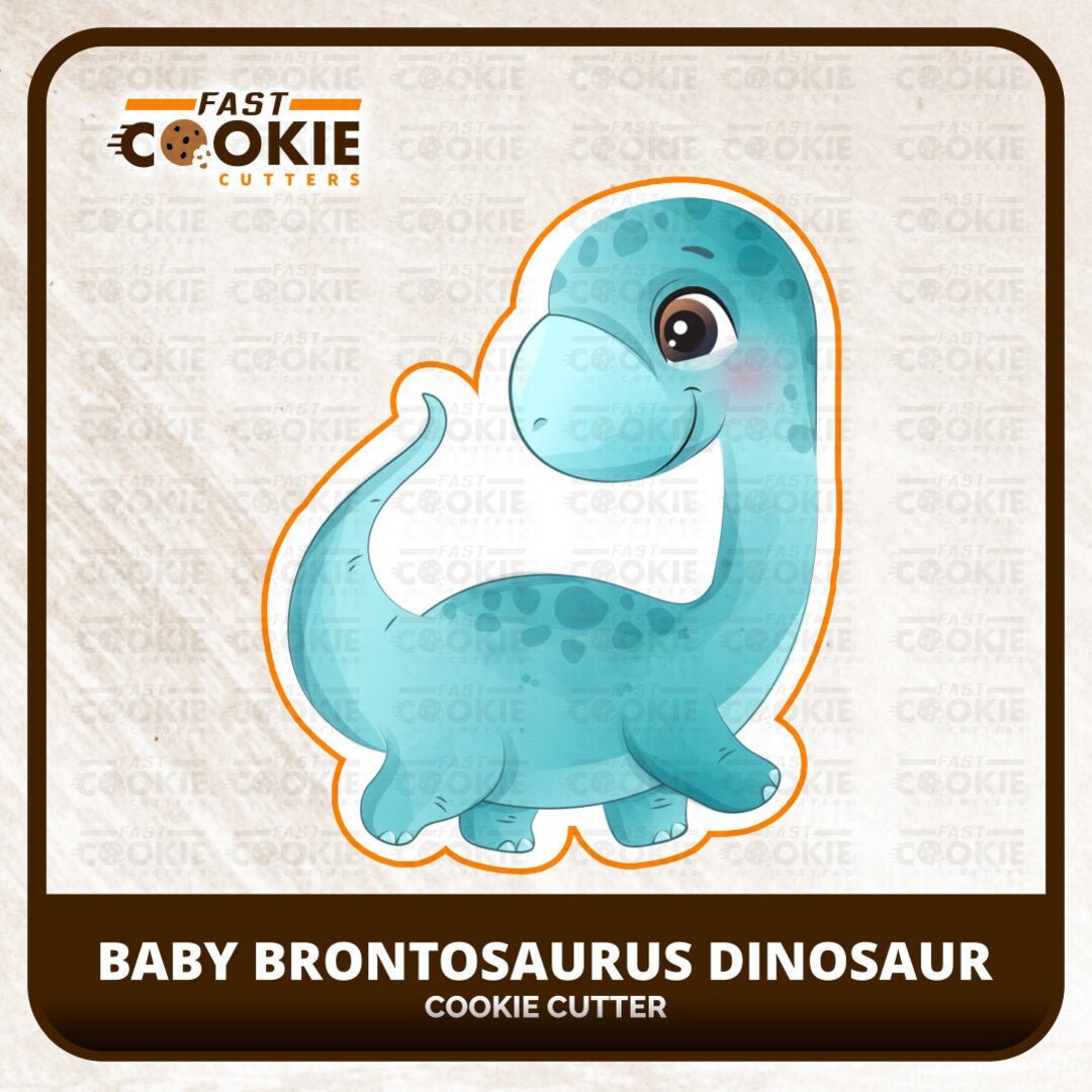 Baby Brontosaurus Dinosaur Cookie Cutter - Etsy