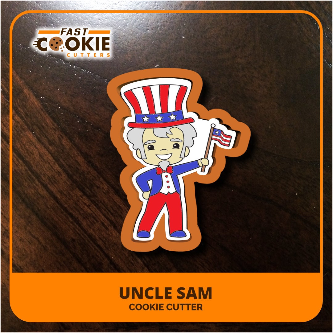 Uncle Sam Cookie Cutter Independence Day 4th July - Etsy