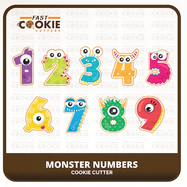 Cookie Monster Numbers - Etsy