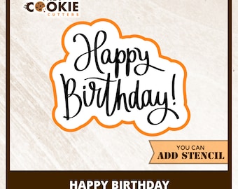Happy Birthday Cookie Cutter - Etsy