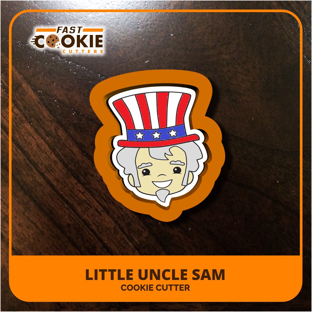 Little Uncle Sam Cookie Cutter Independence Day 4th July - Etsy