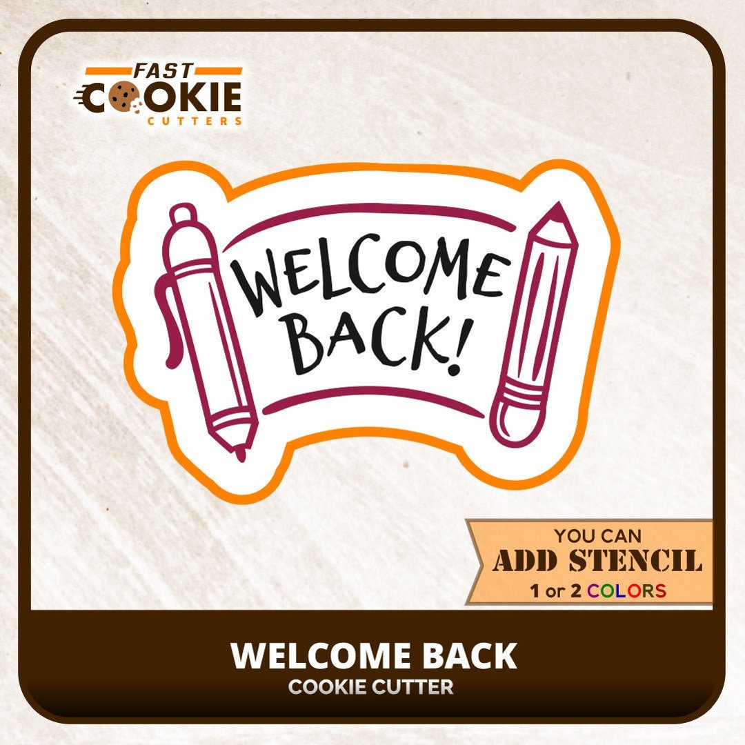 Welcome Back Cookie Cutter - Etsy