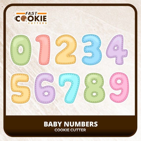 Baby Numbers Cookie Cutter | Etsy
