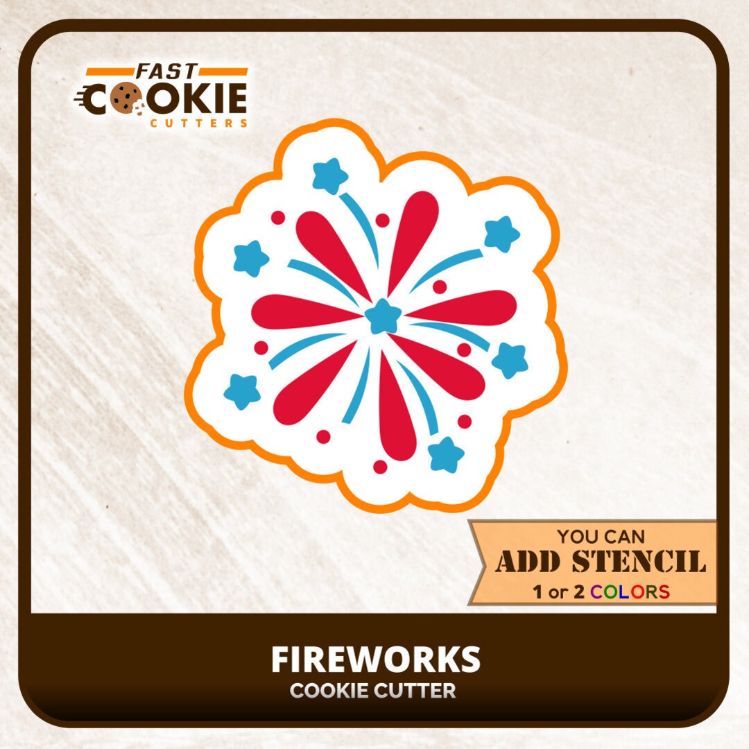 Fireworks Cookie Cutter - Etsy