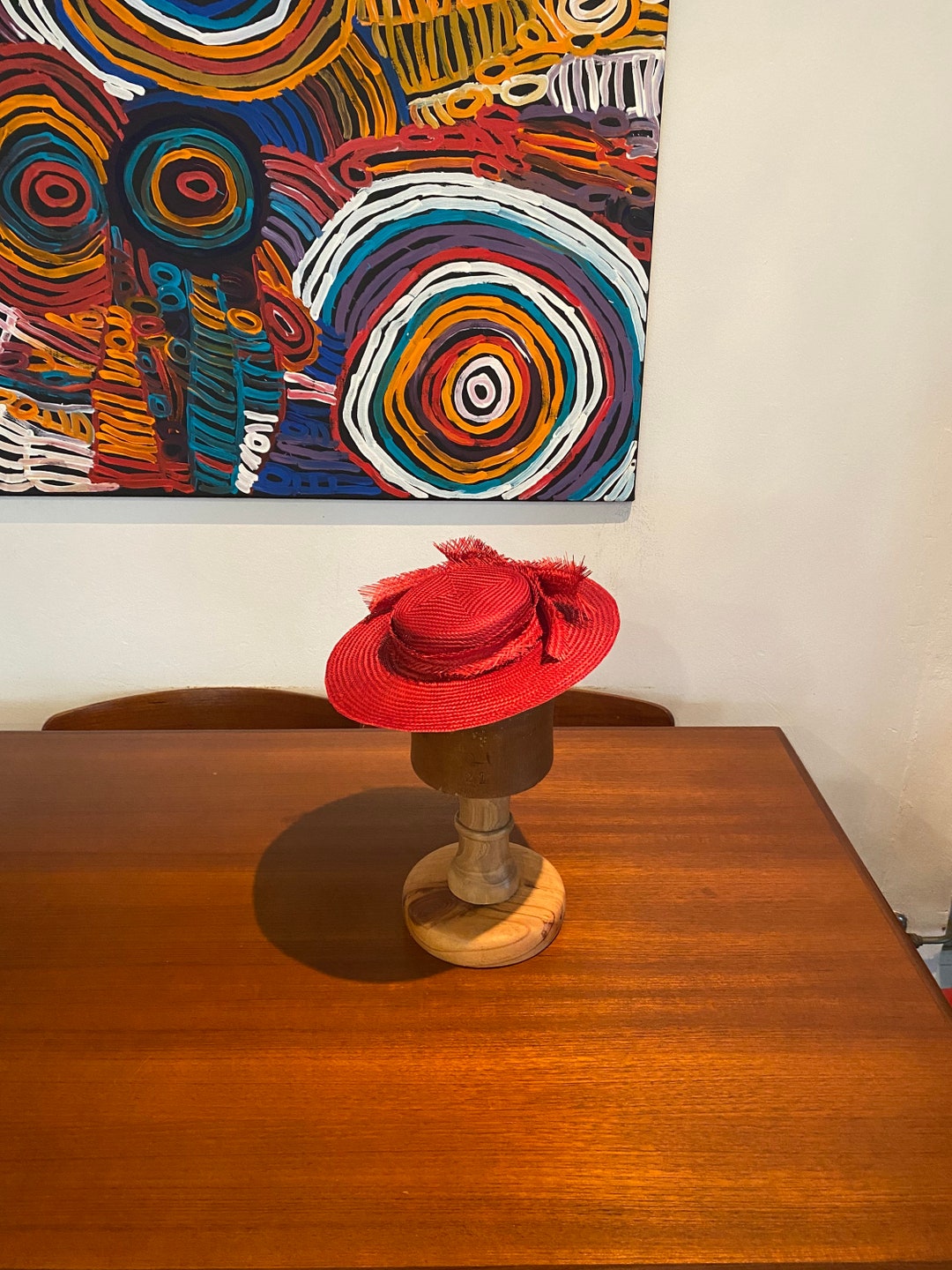 Chic Red Boater Style Fascinator - Vintage Elegance for Every Occasion ...