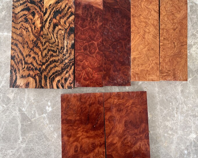 Australian Burl Knife Scales Knife Handles - Book Matched and ...