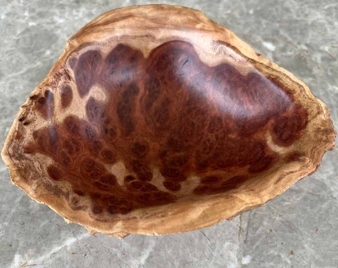 Coolibah Burl Bowl With Natural Live Edge - Etsy