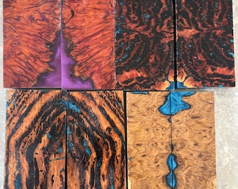 Australian Burl Knife Scales Knife Handles - Book Matched and ...