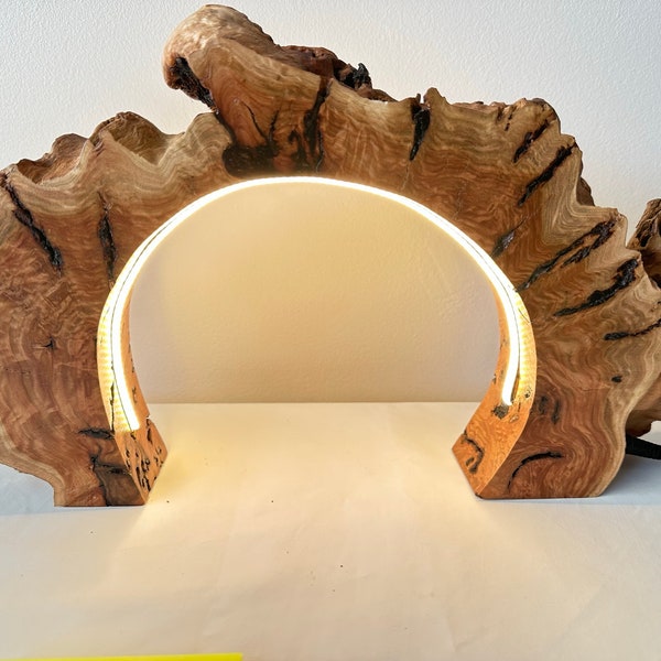 Burl Lamp - Etsy