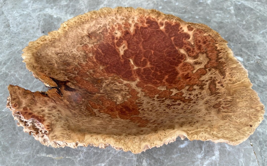 Coolibah Burl Bowl With Natural Live Edge - Etsy