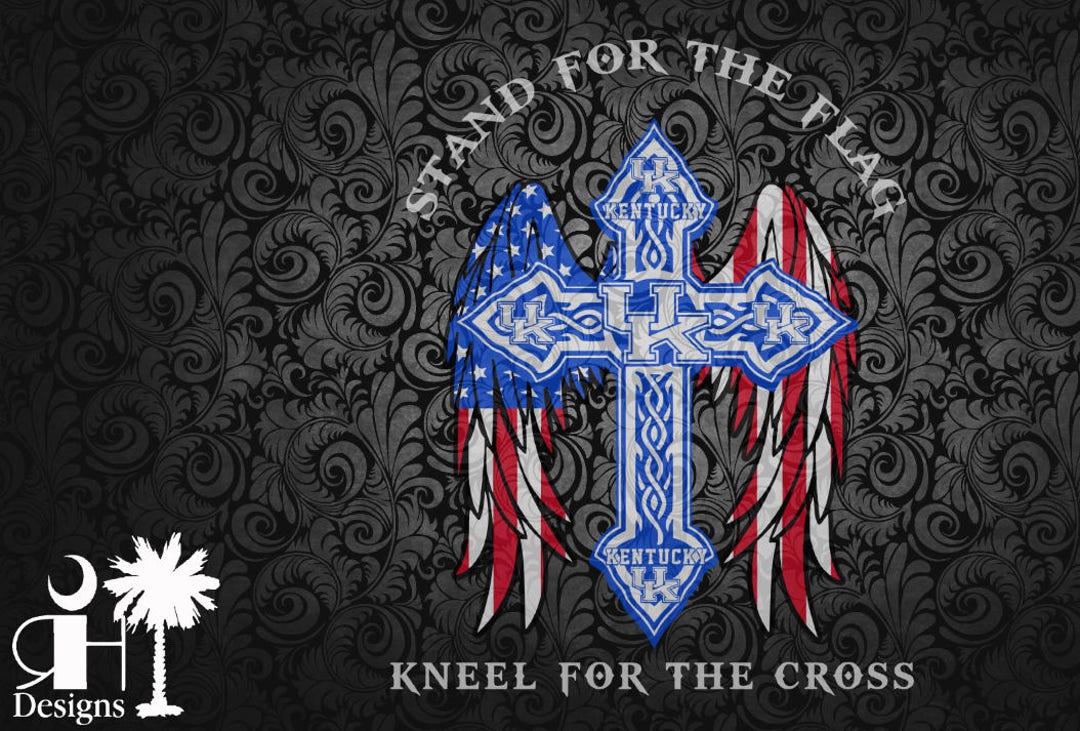 UK Kentucky Cross SVG - Etsy