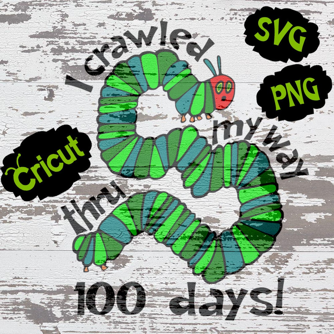 100 Days of School Caterpillar SVG - Etsy