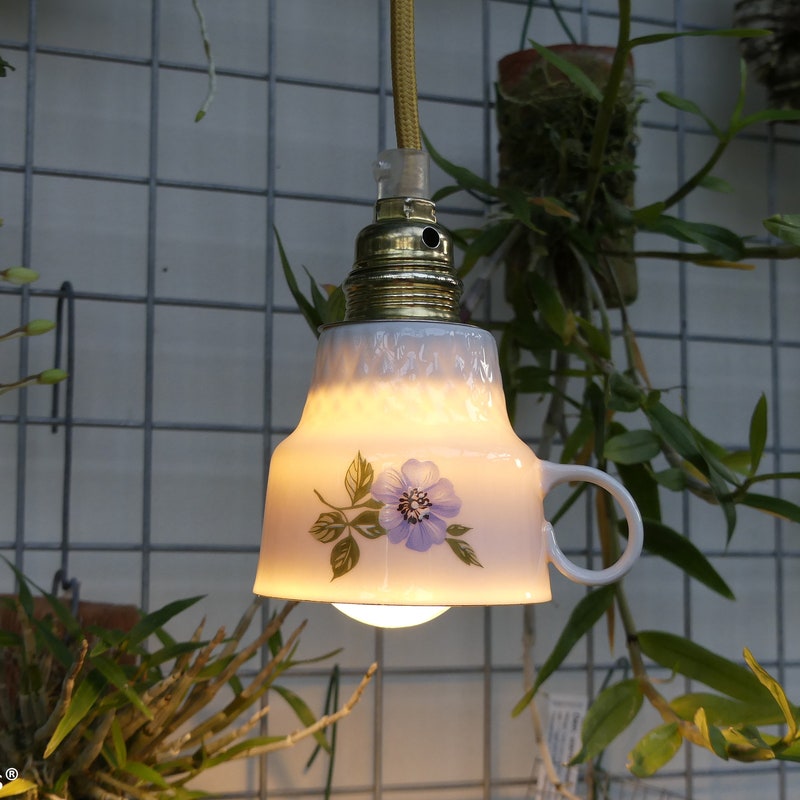 Teacup Pendant Light - Etsy