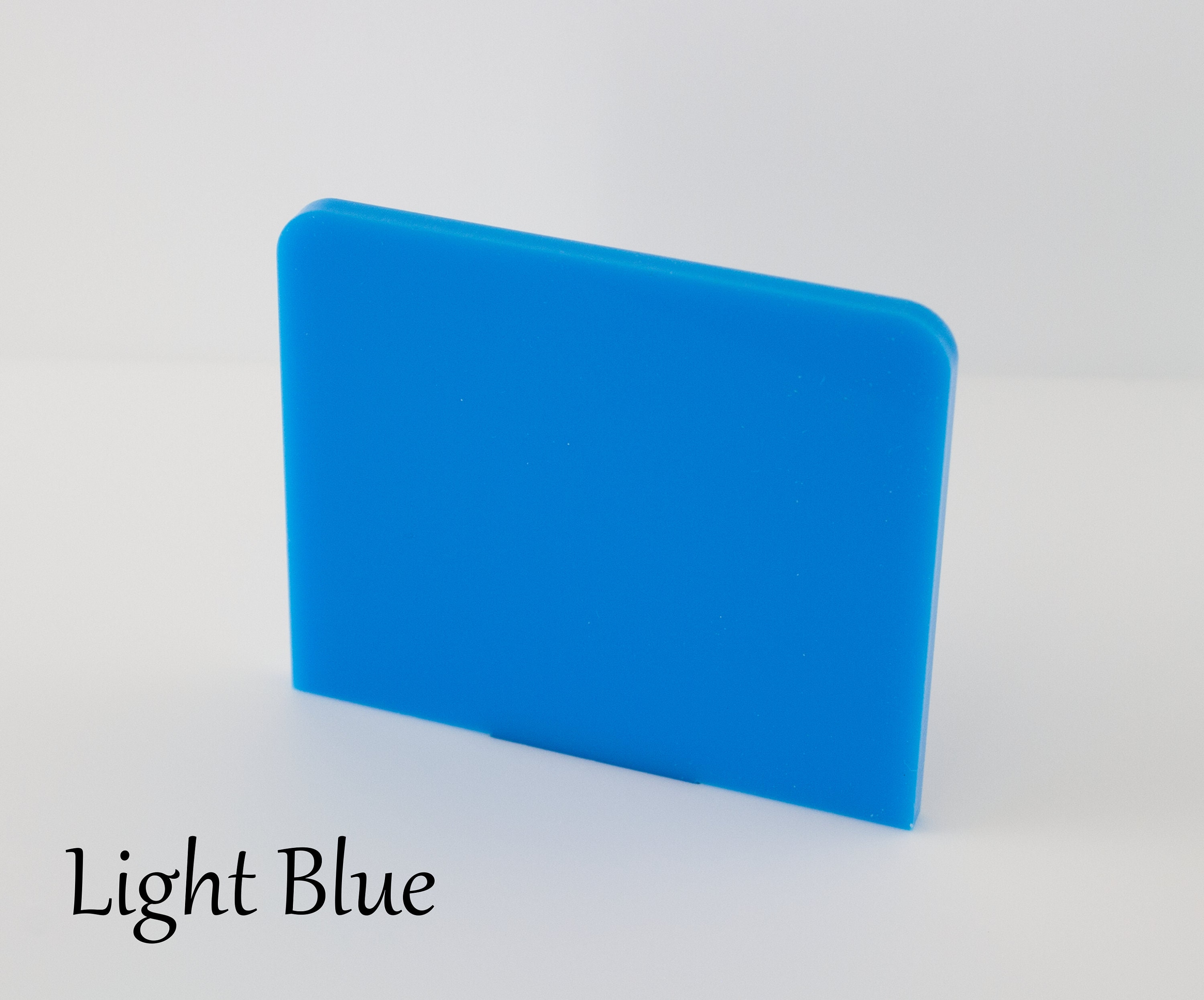 Light Blue Translucent Acrylic Sheet 3mm in A5, A4, A3 and 100mm to ...