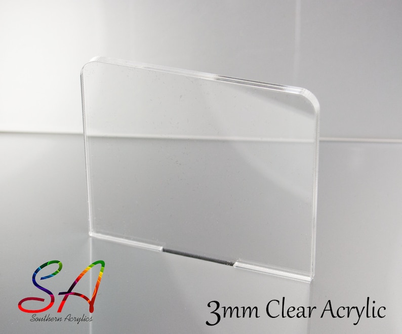 3mm Clear Acrylic Blanks With Holes and Without Holes, Acrylic ...