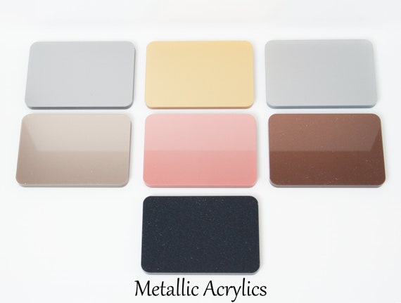 Metallic Acrylic Sheets BRUSHED METALLIC ACRYLIC SHEETS: Plastic