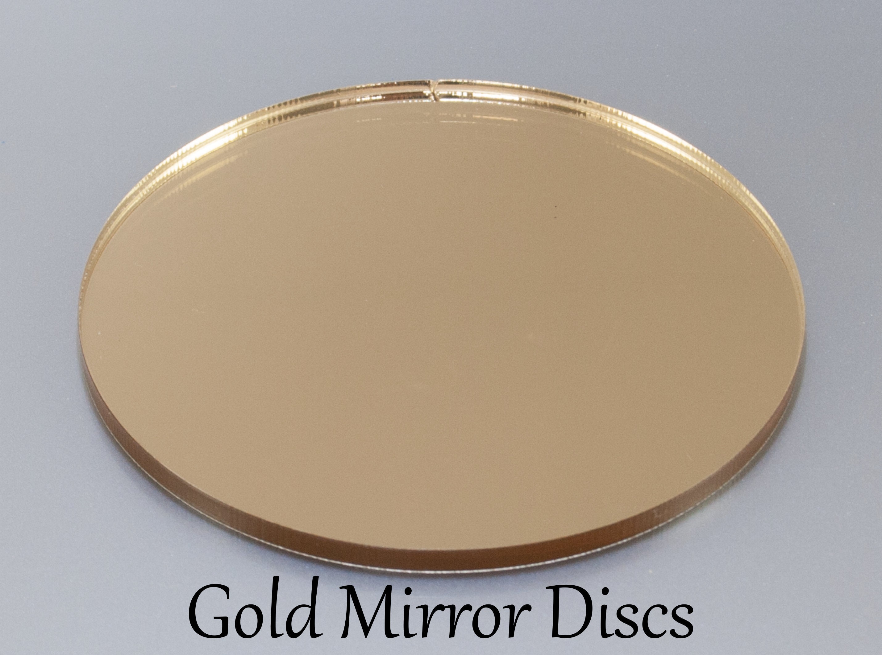 Gold Mirror Acrylic Disc With Holes or Without Holes, 3mm, - Etsy