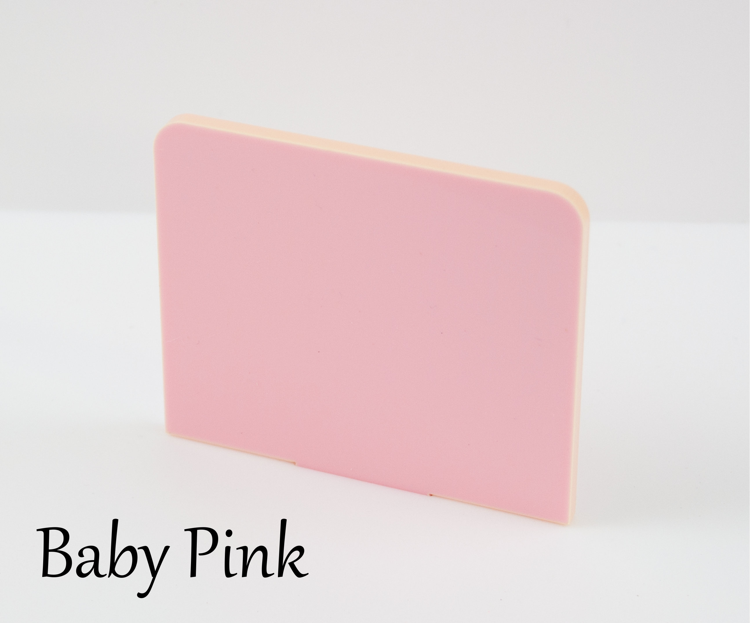 Baby Pink Translucent Acrylic Sheet 3mm in A5, A4, A3 and 100mm to ...