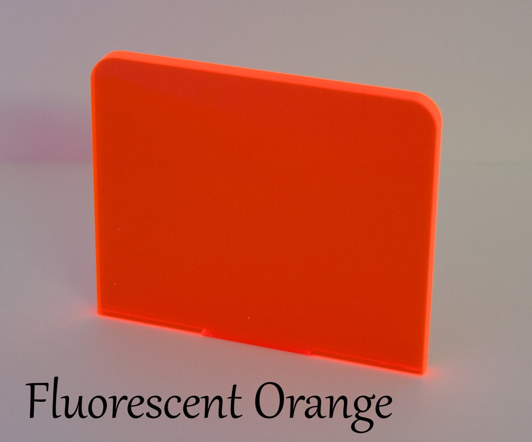 Lámina acrílica naranja fluorescente, lámina acrílica naranja lava ...