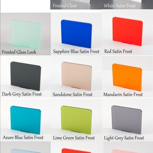 Rectangle With Stand, CLEAR & FROSTED Acrylic, 3mm Acrylic, Sizes A6 ...