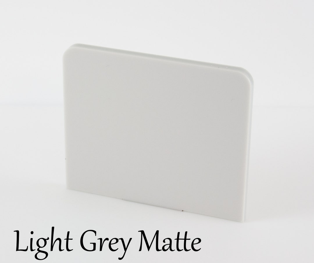 Light Grey Matte Acrylic Sheet 3mm in A5, A4, A3 and 100mm to 600mm ...